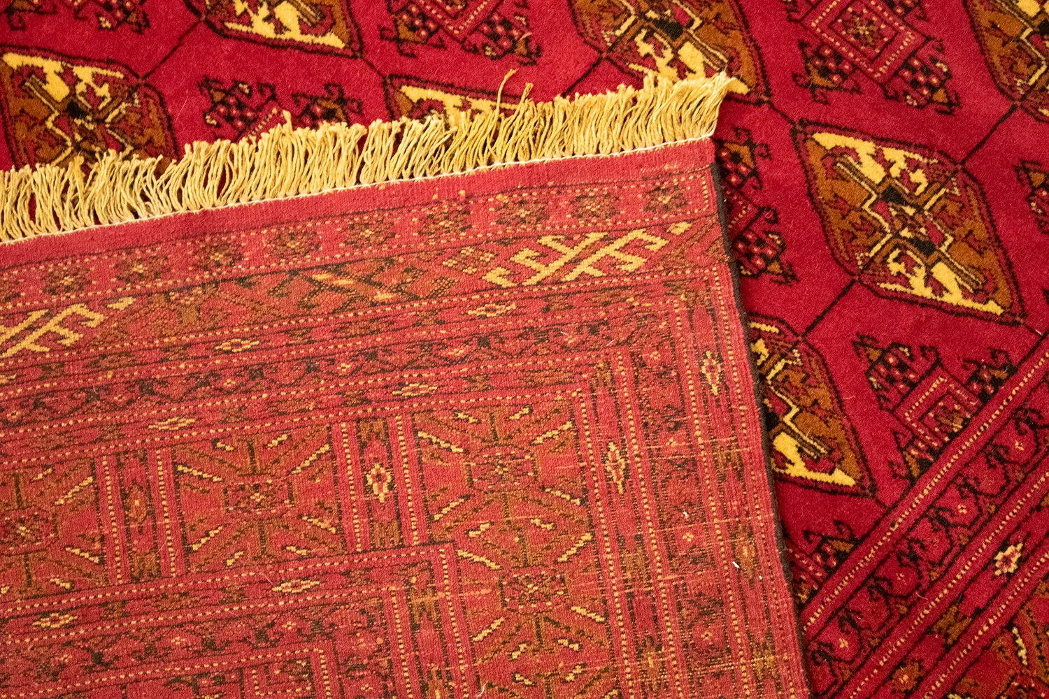 Red Turkmen Carpet - Percarin